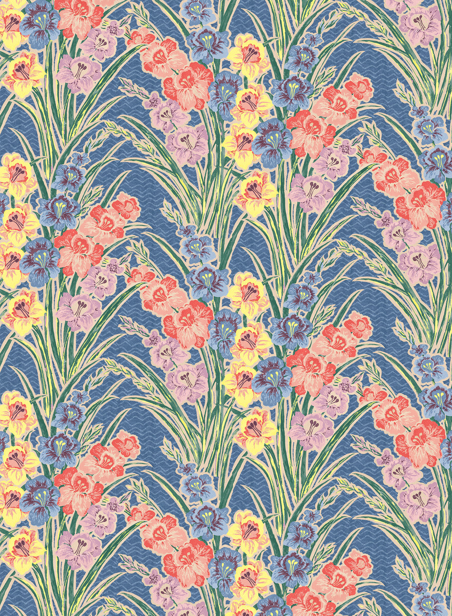 Anna Spiro Gladiolus Wallpaper By Anna Spiro Textiles